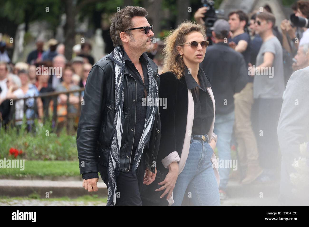 Paris, France. 20th June, 2024. Matthieu Chedid and Loica Saint-M'leux ...