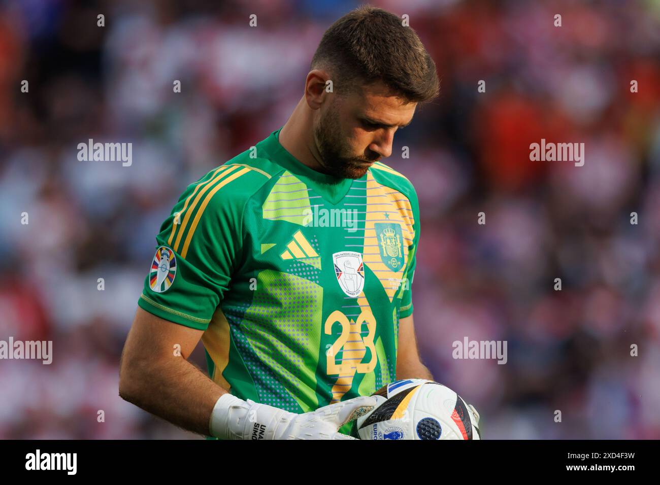 Unai Simon during UEFA Euro 2024 game between national teams of Spain ...