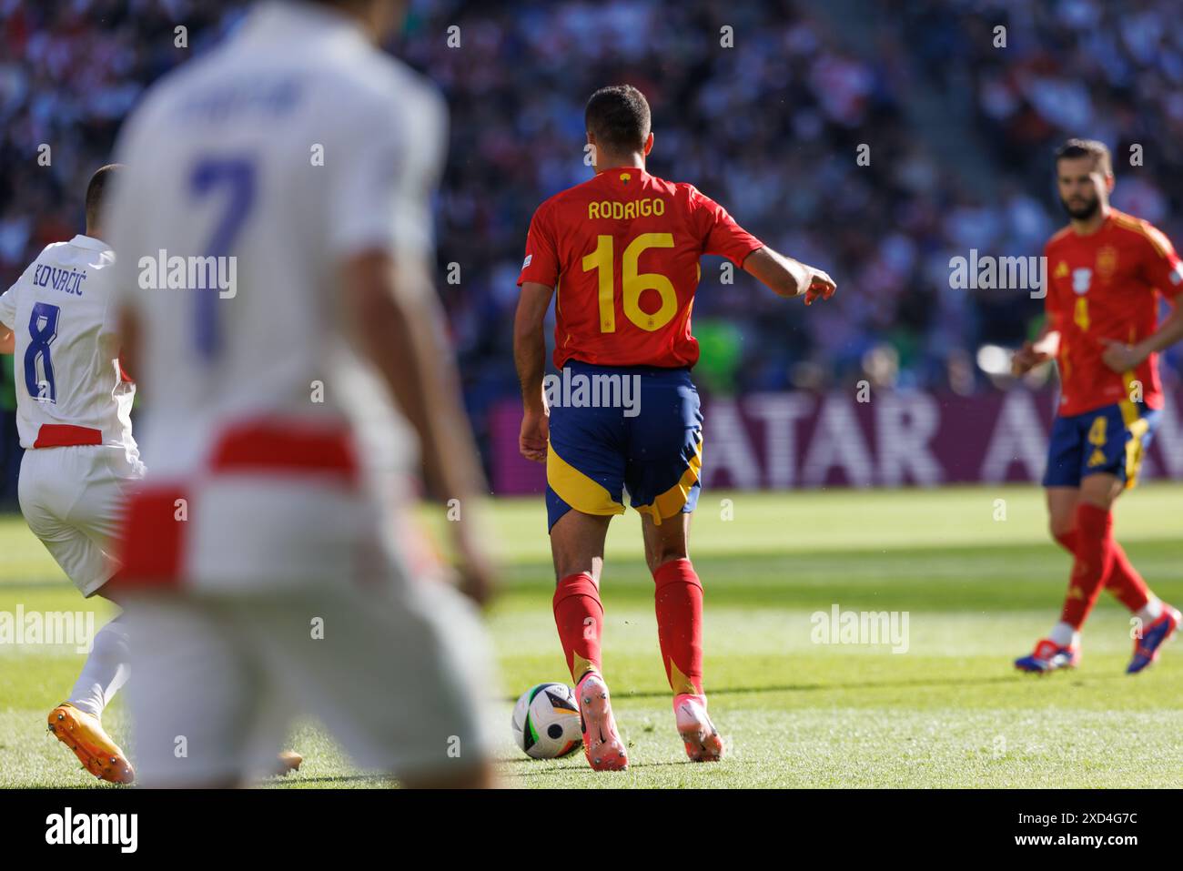 Rodri during UEFA Euro 2024 game between national teams of Spain and ...