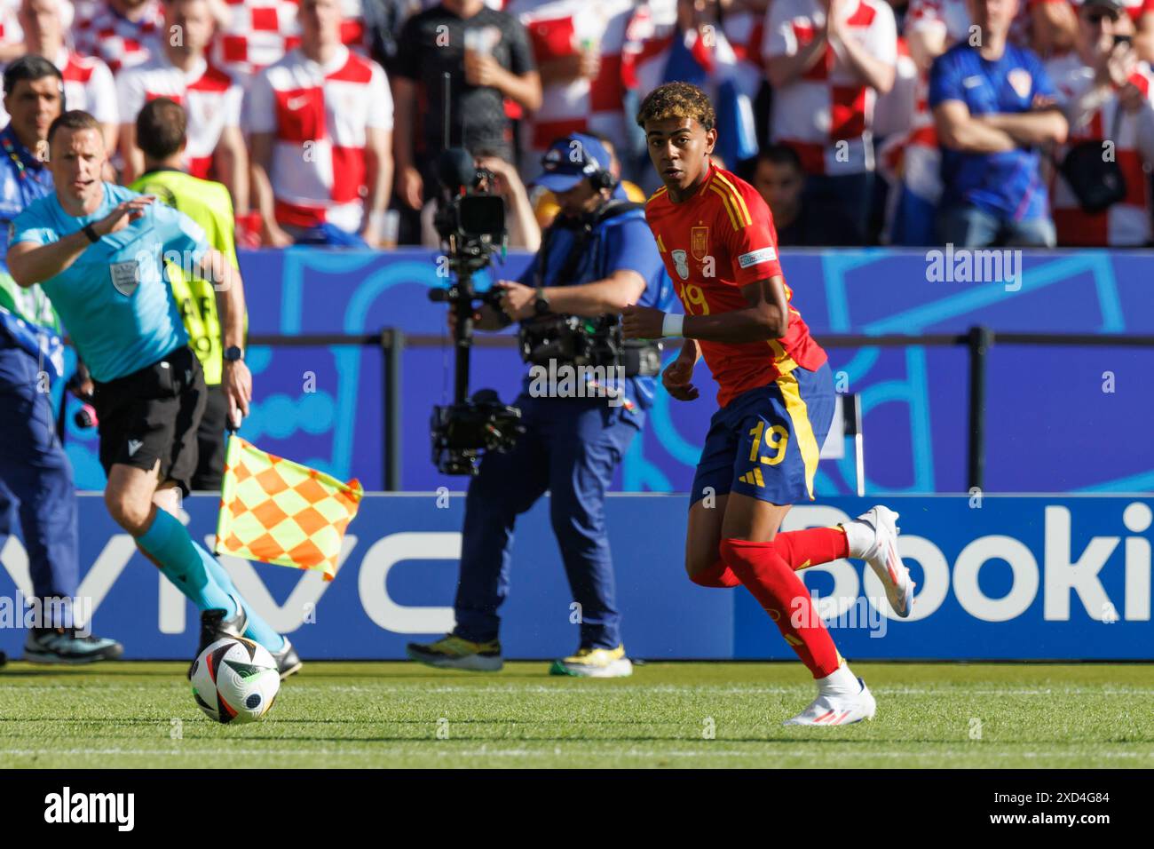 Lamine Yamal during UEFA Euro 2024 game between national teams of Spain ...