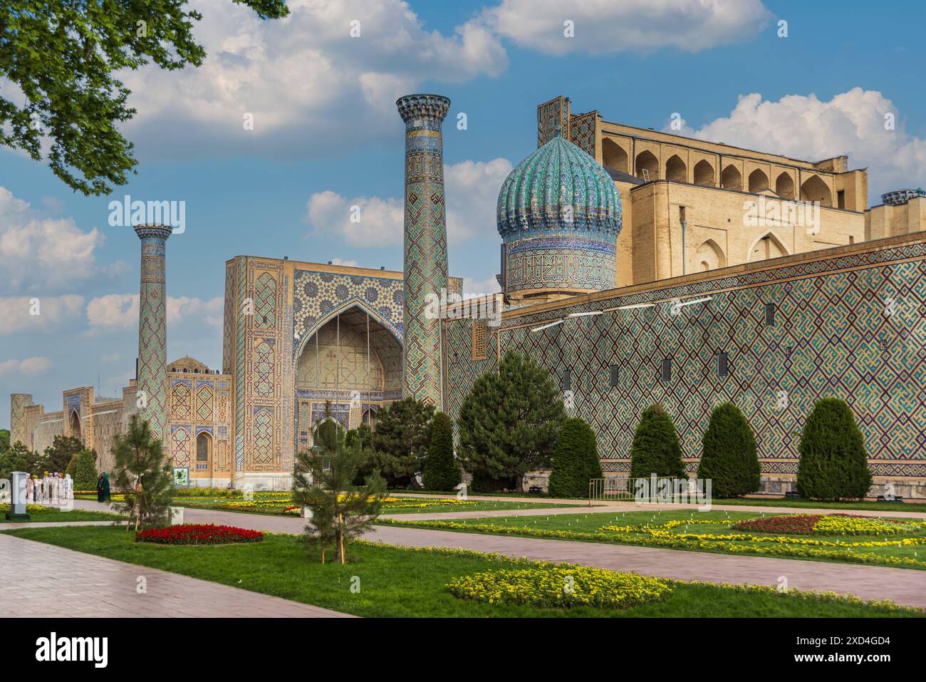 Alternative view of Registan Square in Samarkand, Uzbekistan The ...