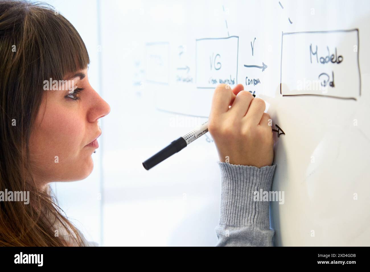 Speech processing diagram, 3D animation and interactive virtual ...