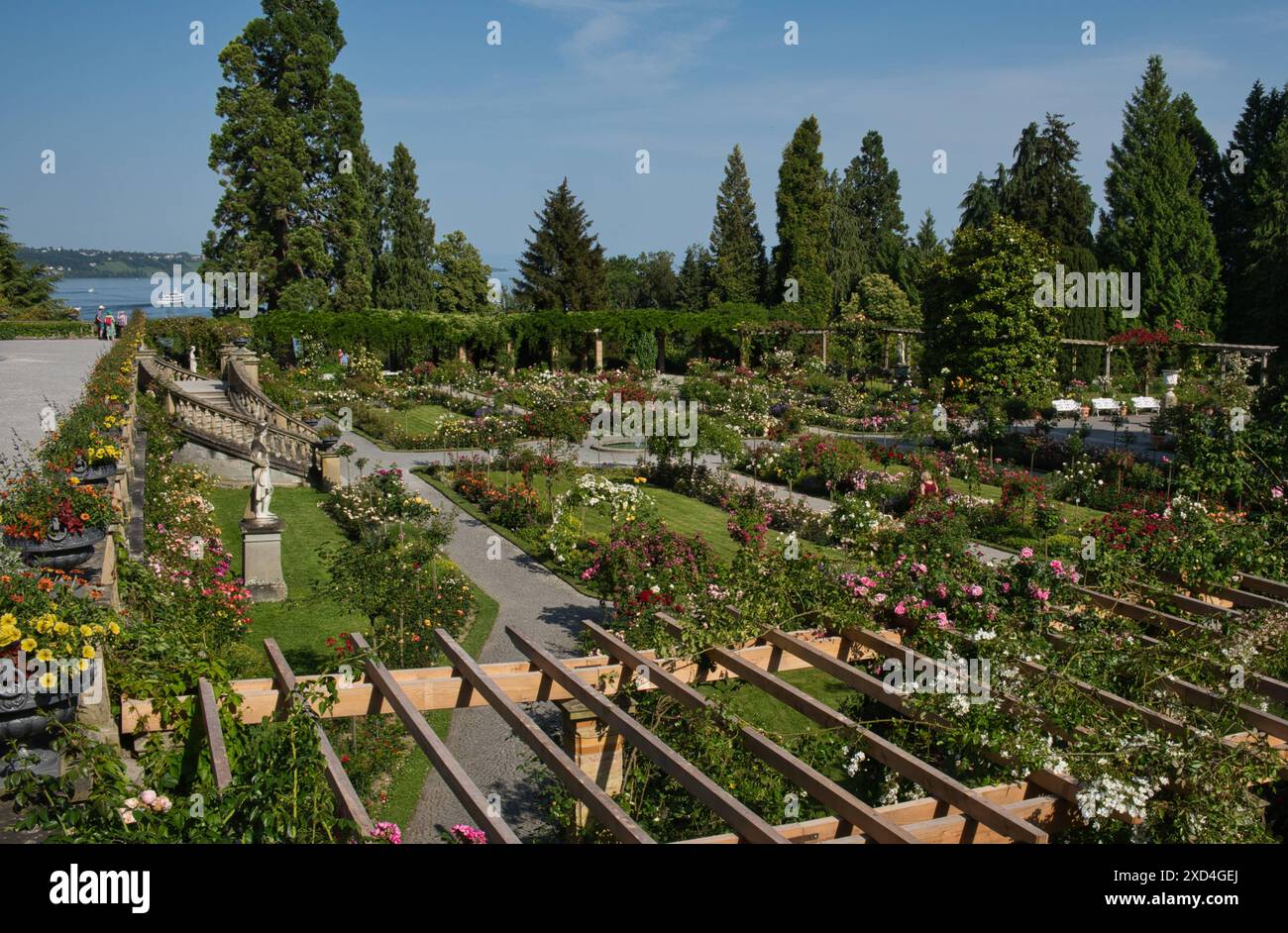 Insel Mainau, Sommer im italienischen Rosengarten *** Mainau Island ...