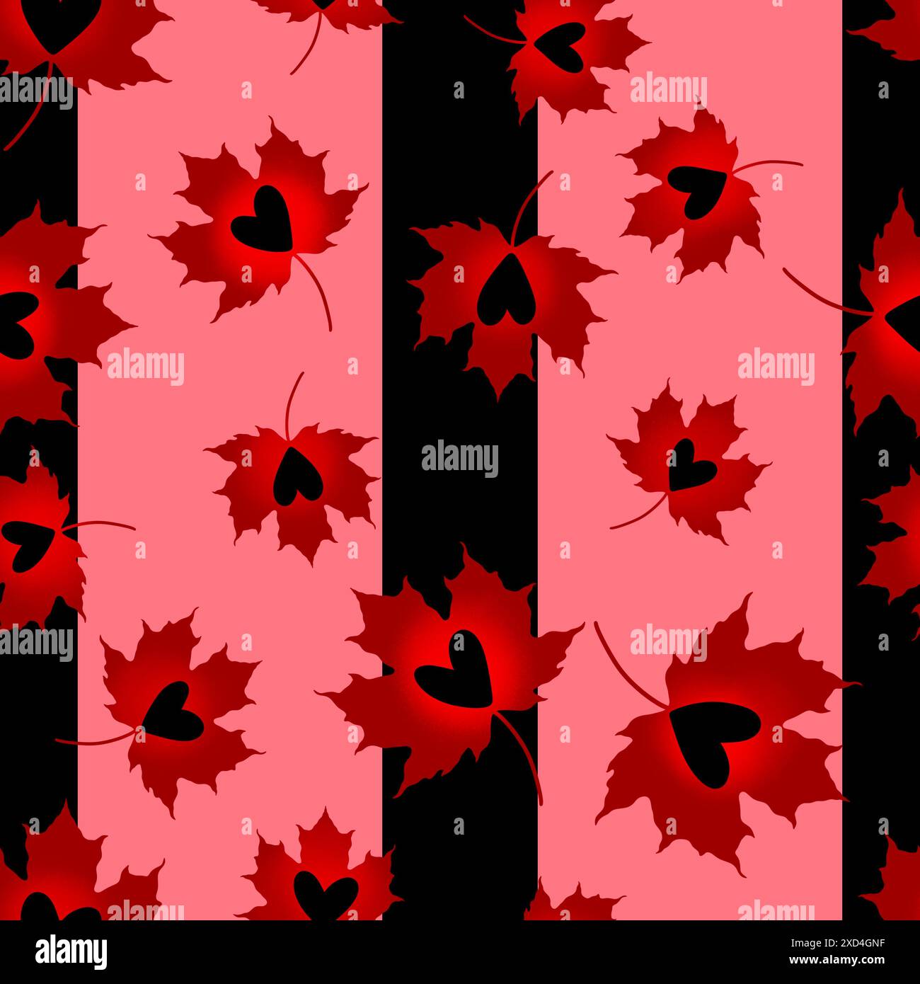 Summer party print seamless Canadian maple pattern for fabrics and ...