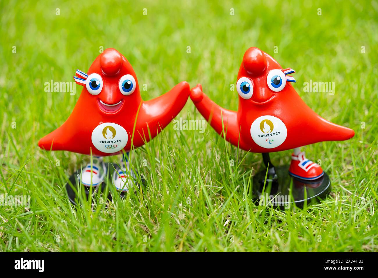 ZHONGSHAN China-June 15 2024: 2024 Paris Olympic Games and Paralympic ...