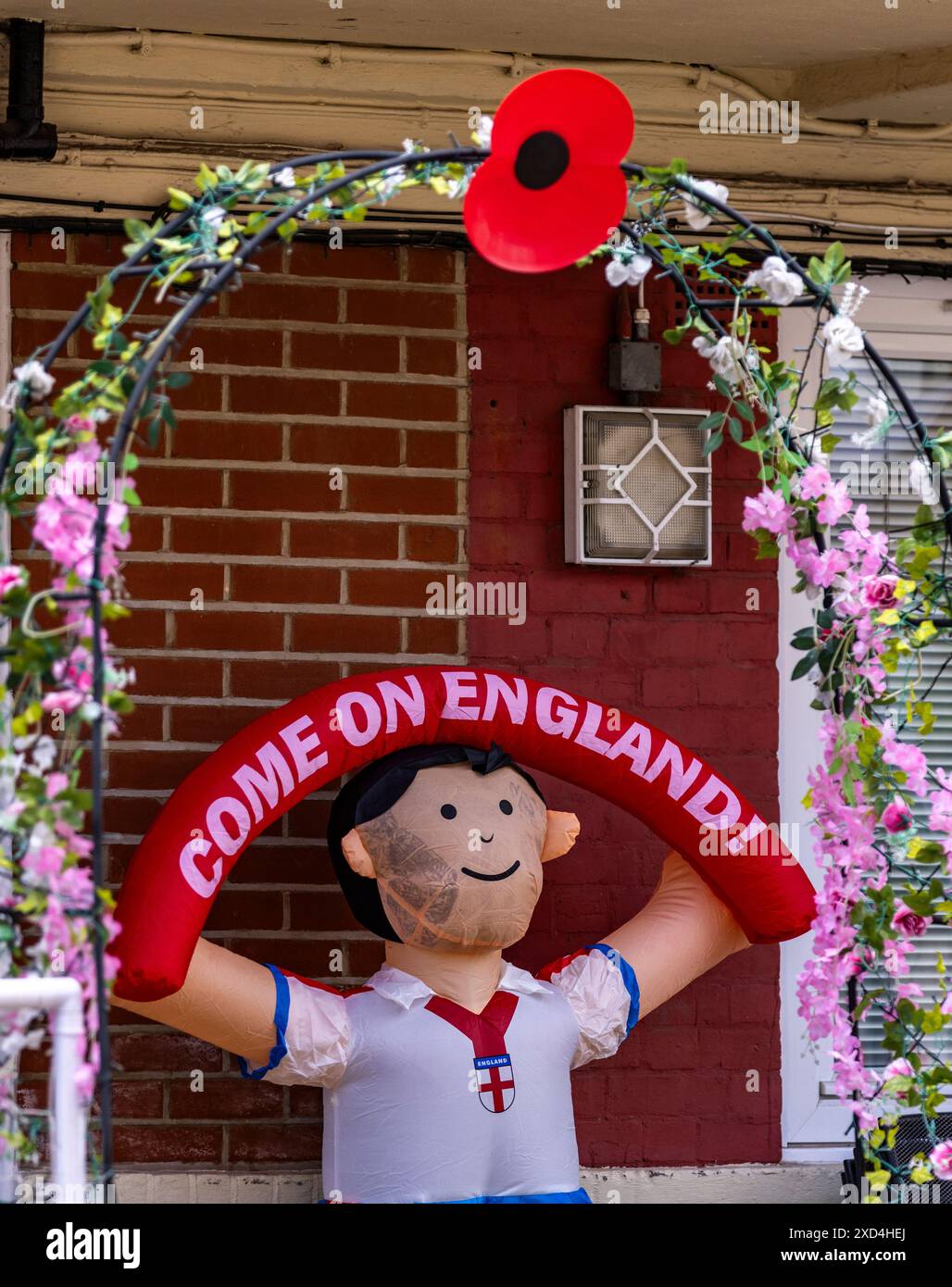 A general view of England support at the Kirby Estate, London ahead of ...
