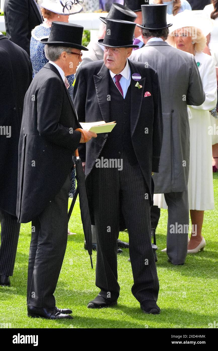Sir Nicholas Soames (right) speaks with the Duke of Richmond and Gordon ...