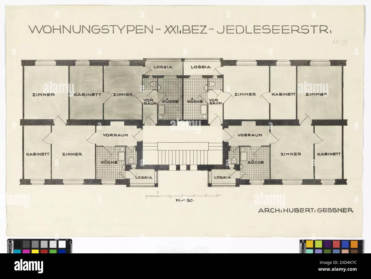 21., Jedleseer Straße 66-94 - Karl-Seitz-Hof - Wohnungstypenplan Hubert ...