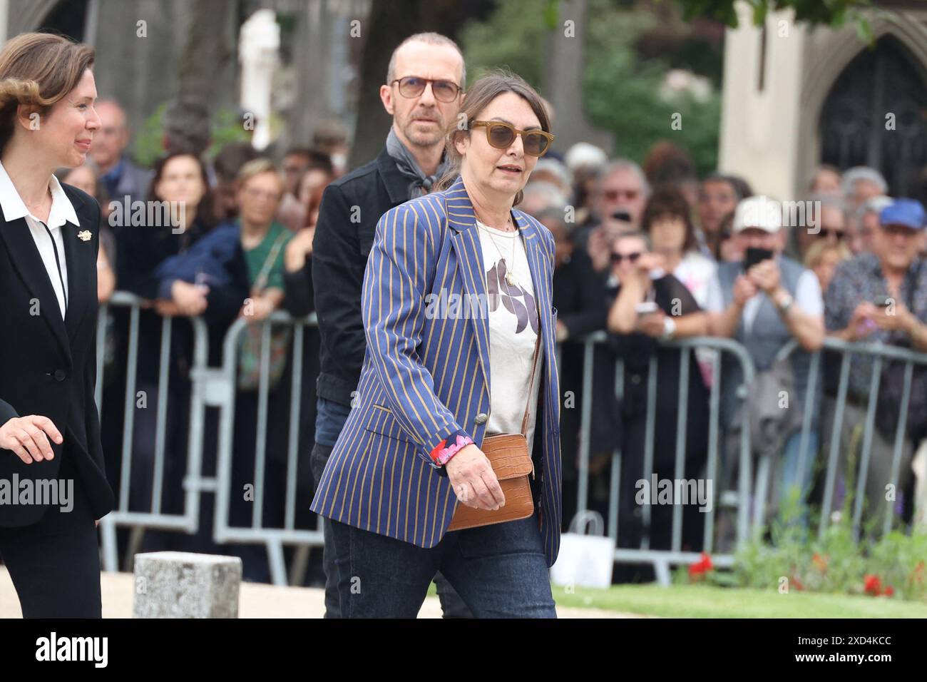 Paris, France. 20th June, 2024. Calogero arriving to the funeral ...