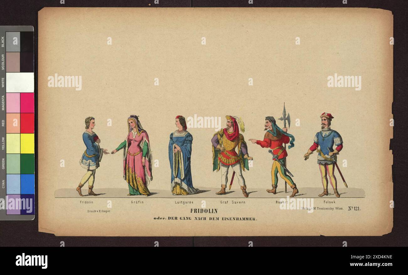 Depiction of actors from 'Fridolin, or: The Journey to the Ironworks ...