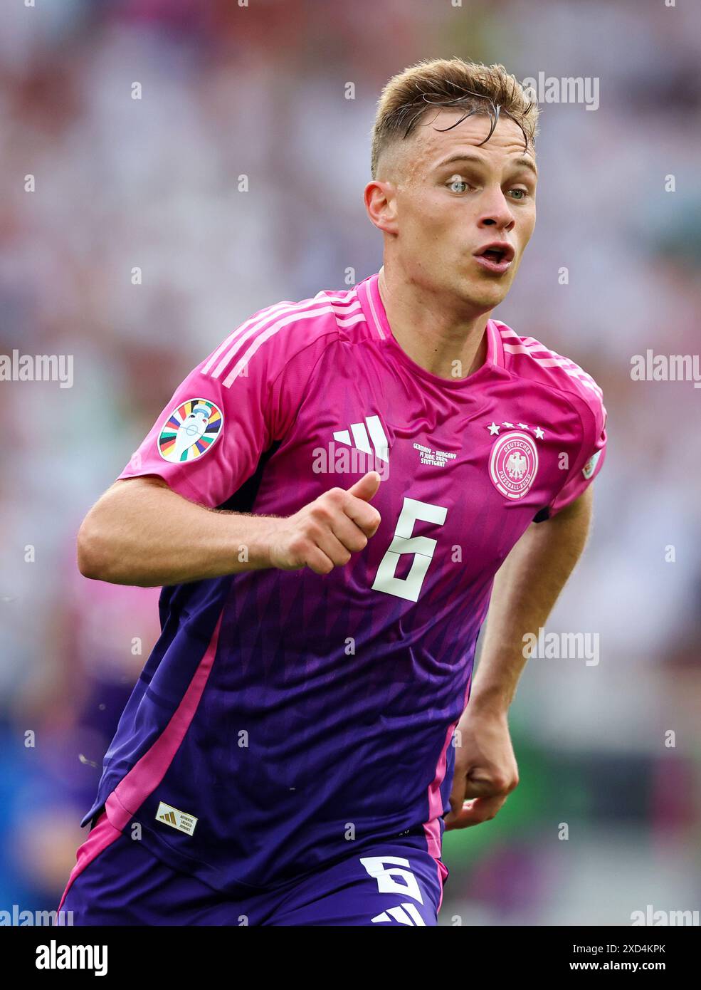 STUTTGART, GERMANY - JUNE 19: Joshua Kimmich of Germany in action ...