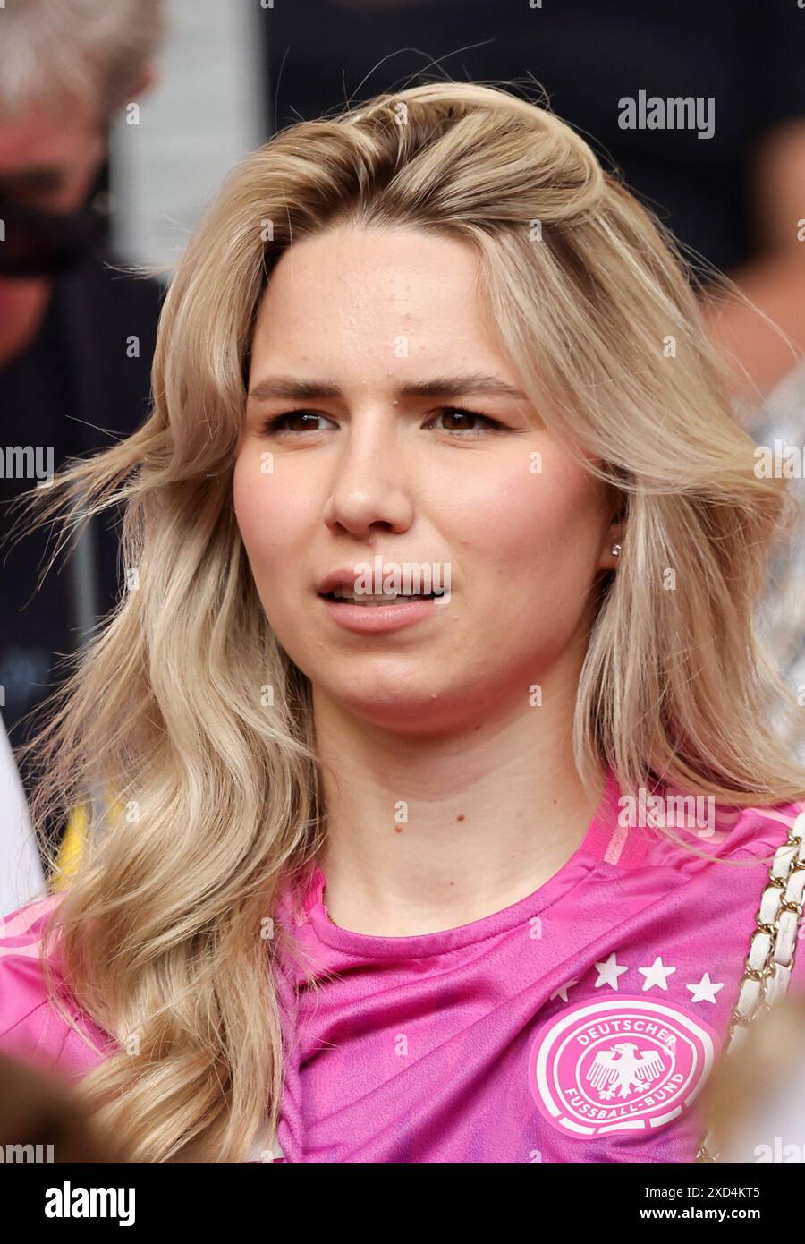 STUTTGART, GERMANY - JUNE 19: Anika Bissel wife of Manuel Neuer during ...