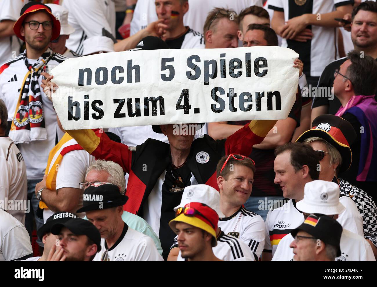 STUTTGART, GERMANY - JUNE 19: Germany fans during the UEFA EURO 2024 ...