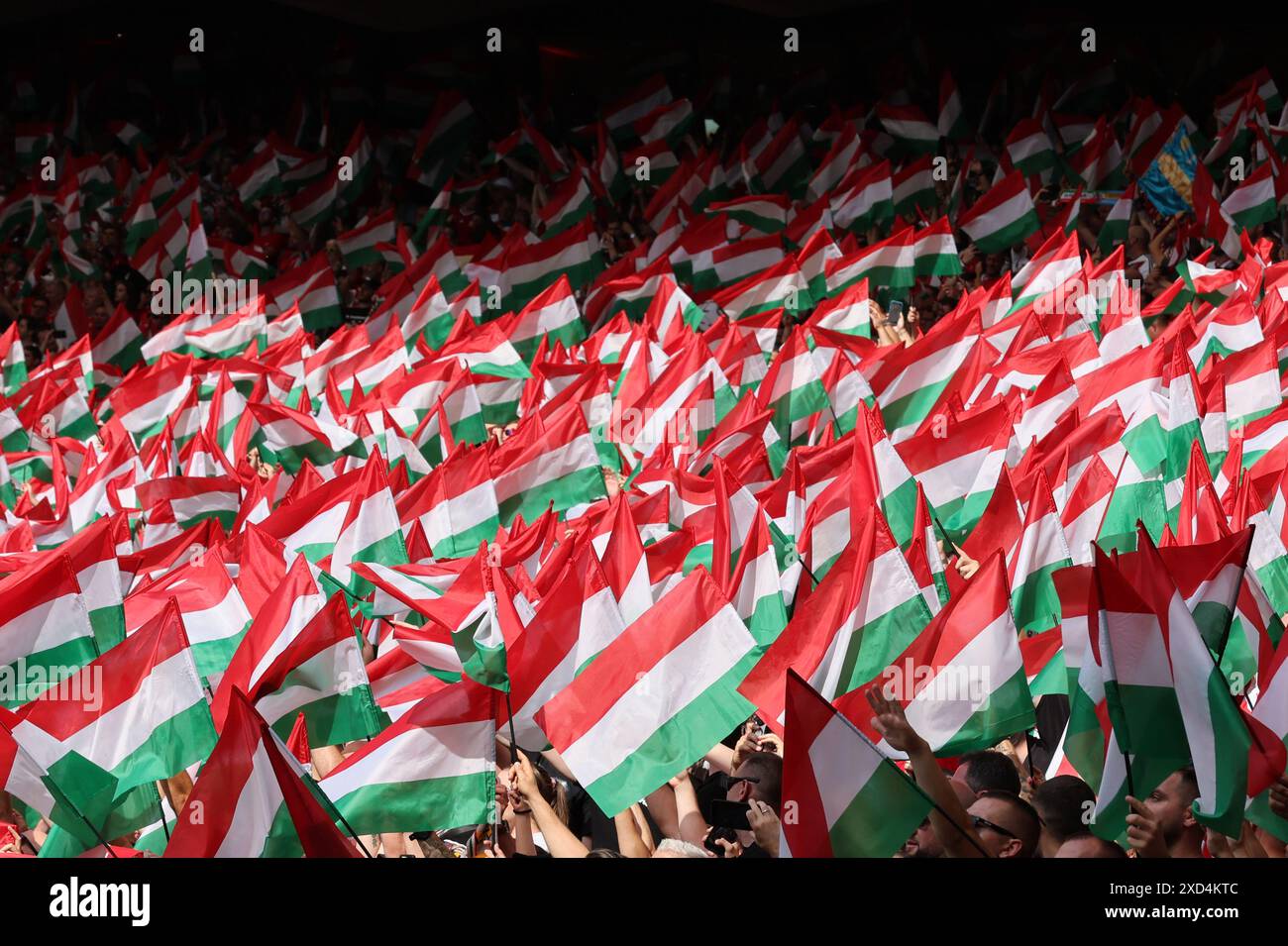 STUTTGART, GERMANY - JUNE 19: Hungary Fans during the UEFA EURO 2024 ...