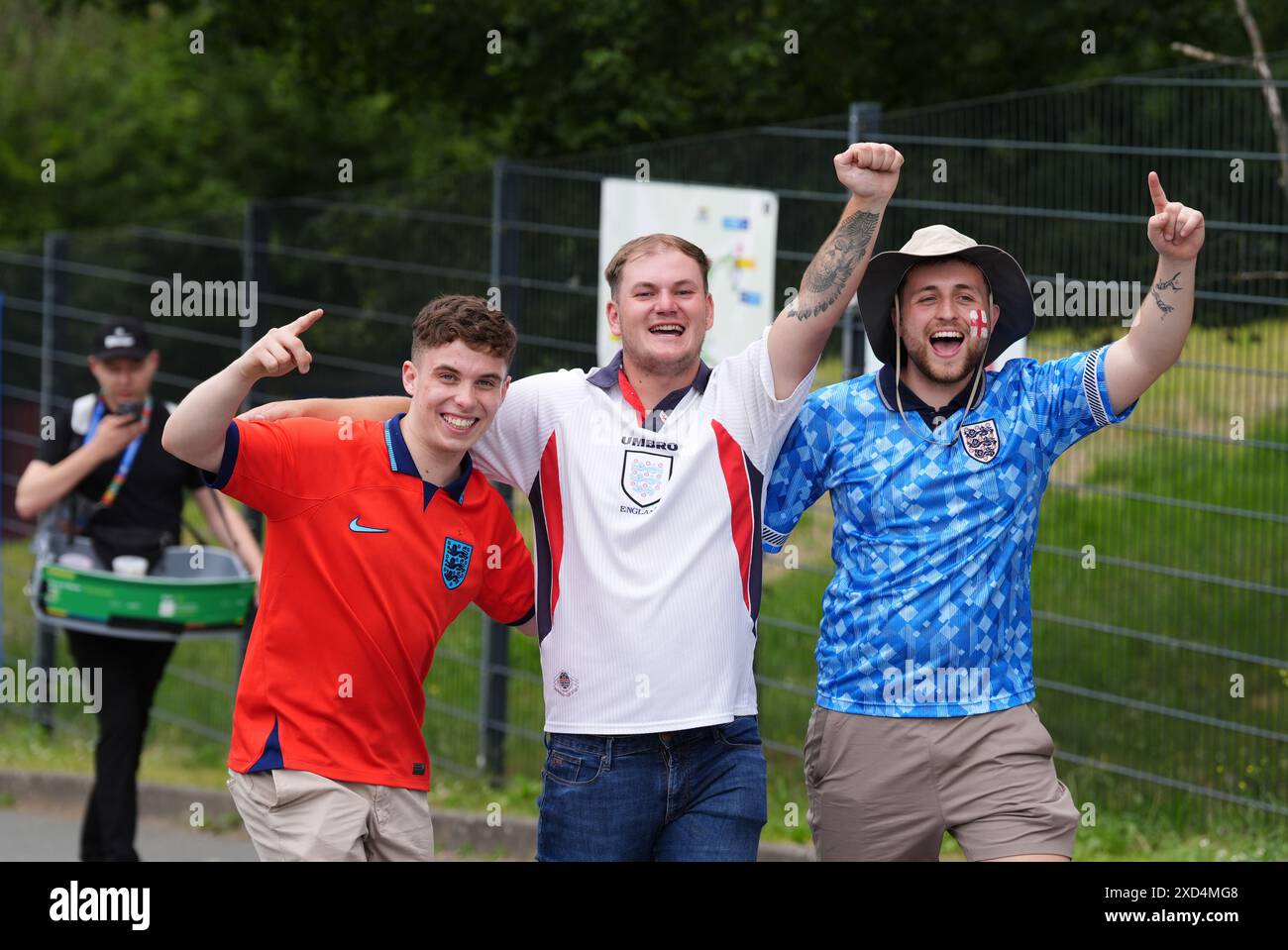 England fans before the UEFA Euro 2024 match between Denmark and ...