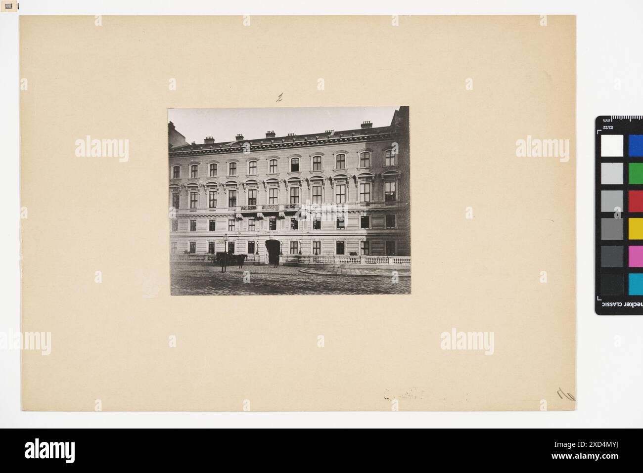 Reproduction of Palais Wiener at Schwarzenbergplatz 2, showing the ...