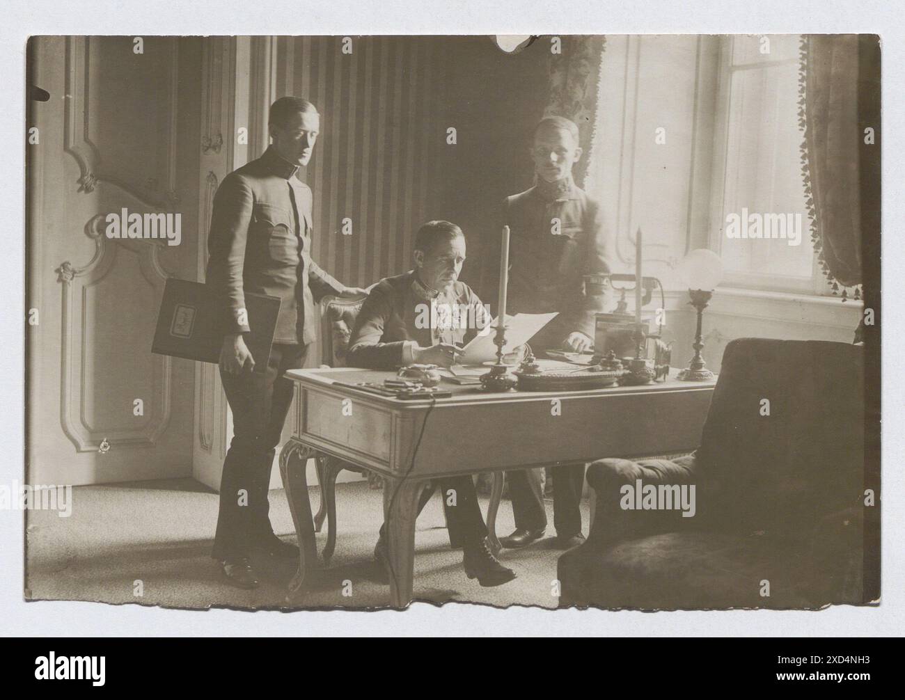 Photograph taken by Richard Hauffe in November 1918 showing the ...