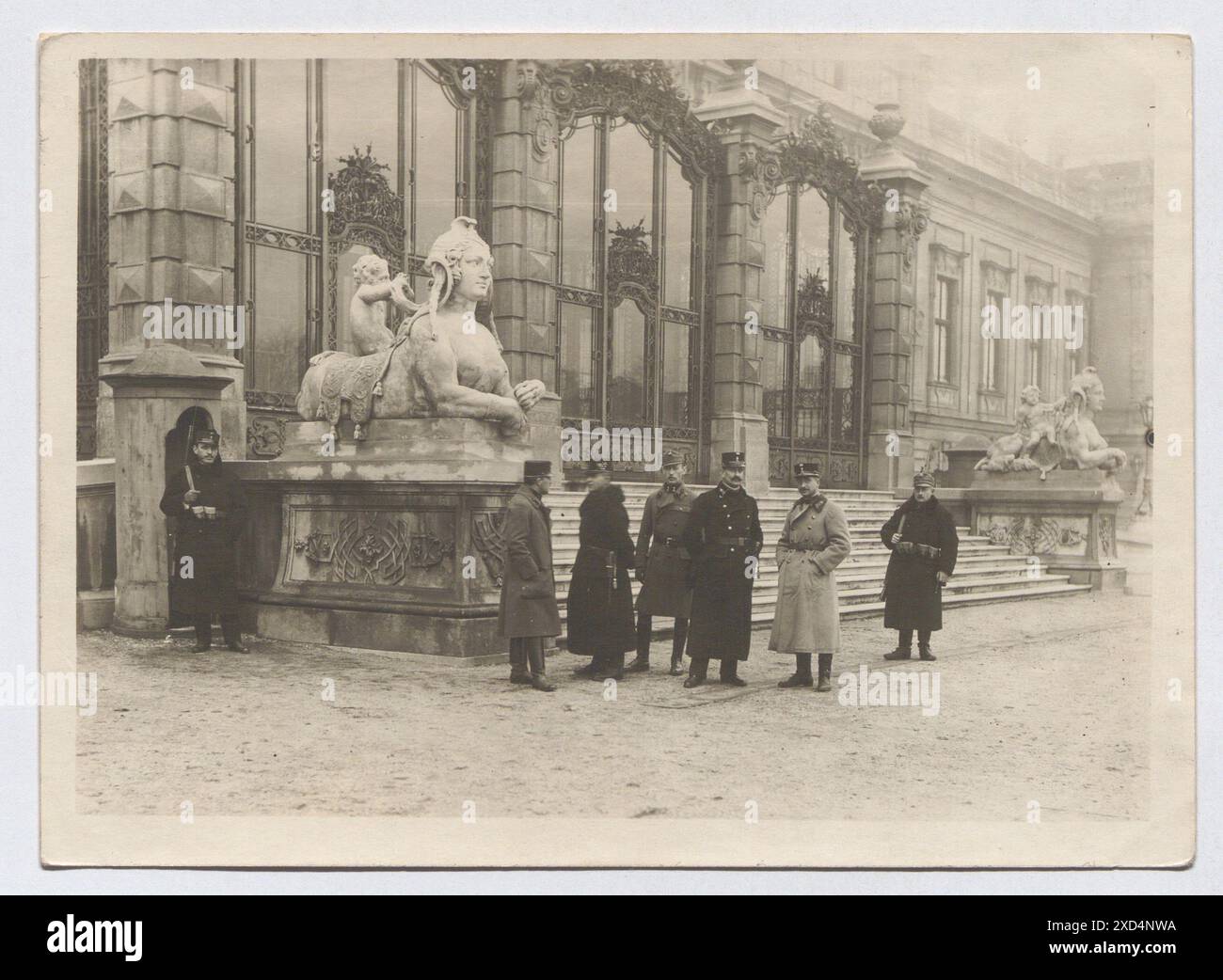 Photograph by Richard Hauffe showing k.u.k. officers on guard duty at ...
