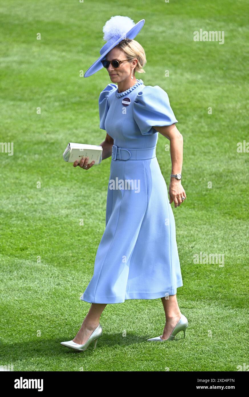 Ascot, UK. June 20th, 2024. Zara Tindall attending day three of Royal ...