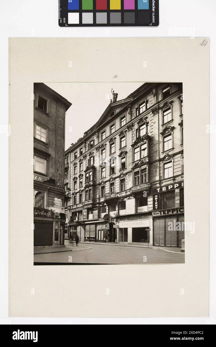Photograph by Bruno Reiffenstein showing Seilergasse 14, Vienna ...