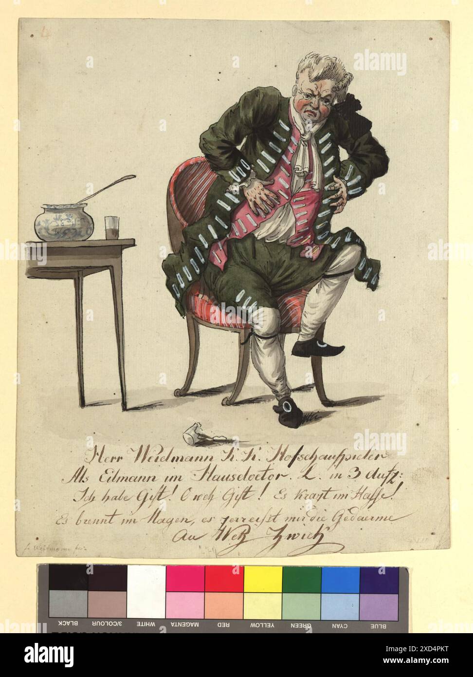 Portrait of actor Joseph Weidmann portraying 'Eilmann' in the play 'Der ...