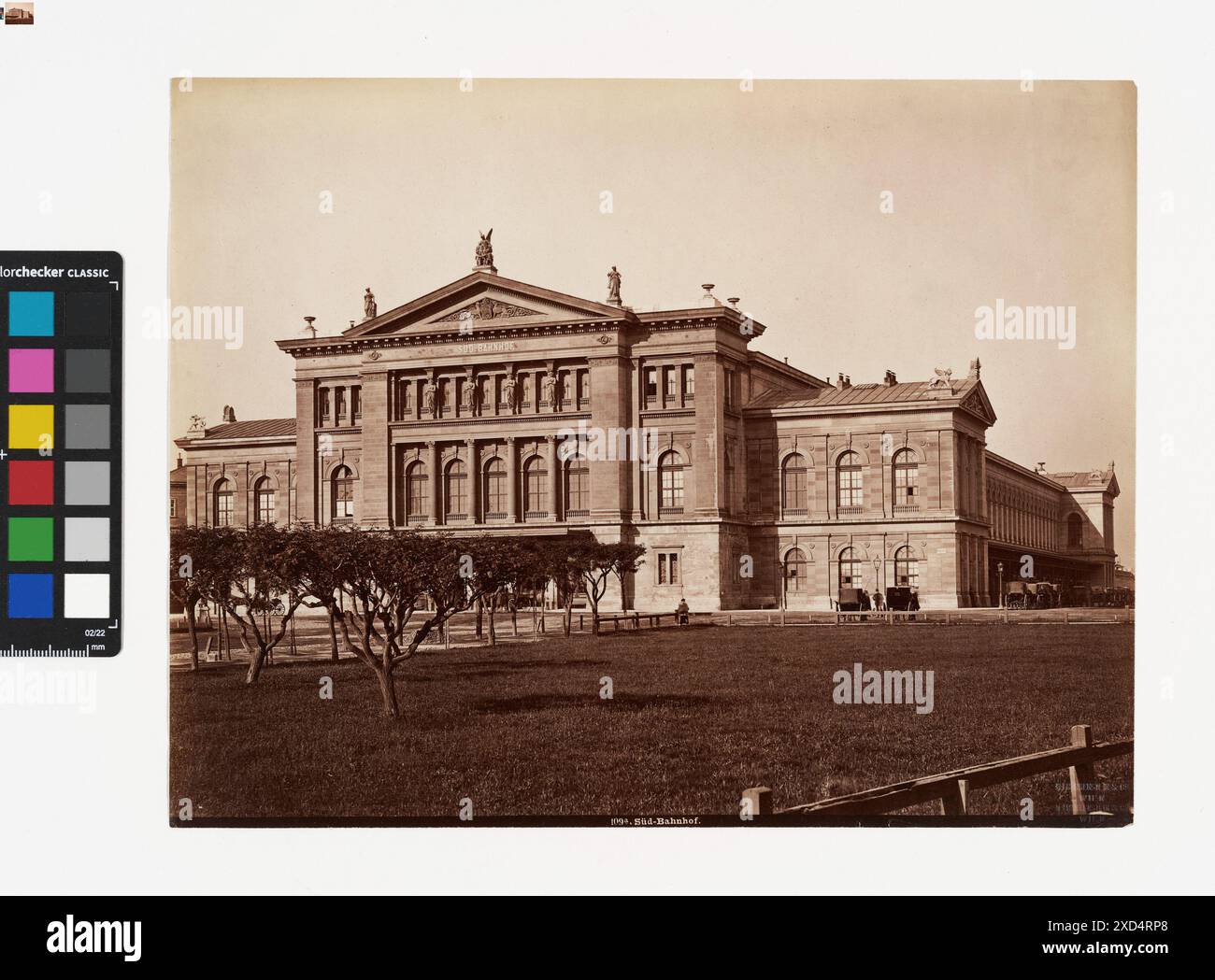 Photograph of the Südbahnhof arrival side at Ghegaplatz showing the ...