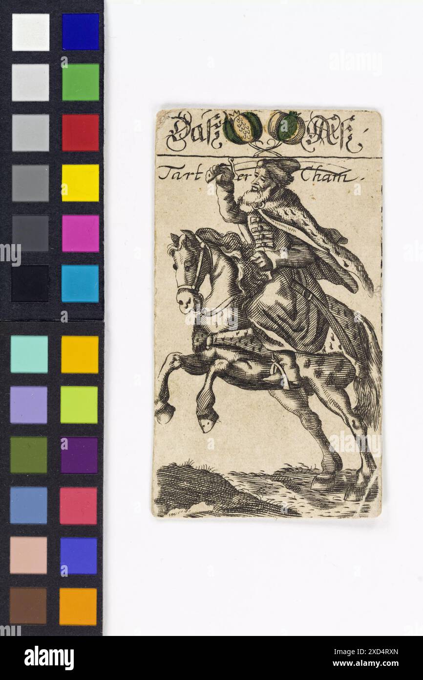 Playing card from around 1685 commemorating the 1683 Siege of Vienna ...