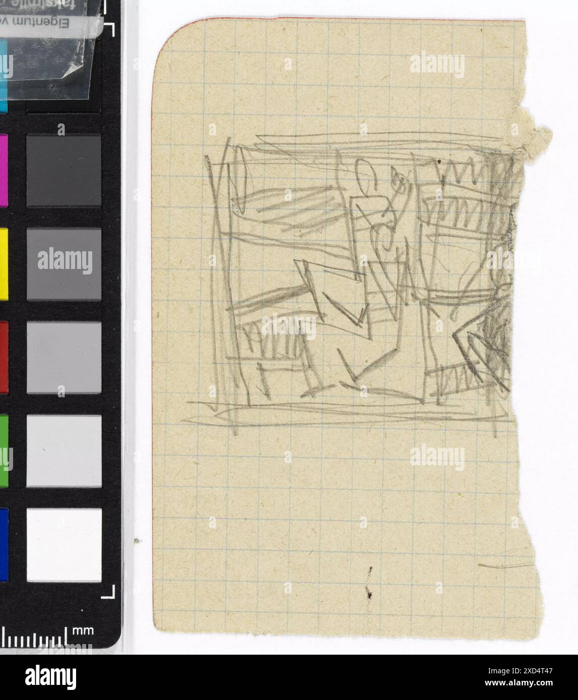 Artistic design created around 1914 by Egon Schiele, showing ...