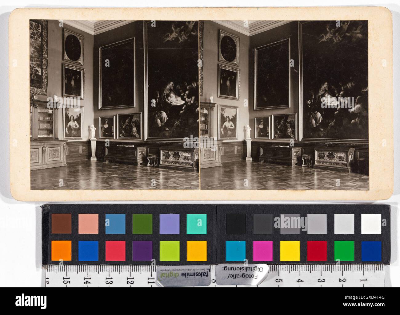 Photograph by Ludwig Grillich from 1904 showing the Italian Hall (Saal ...