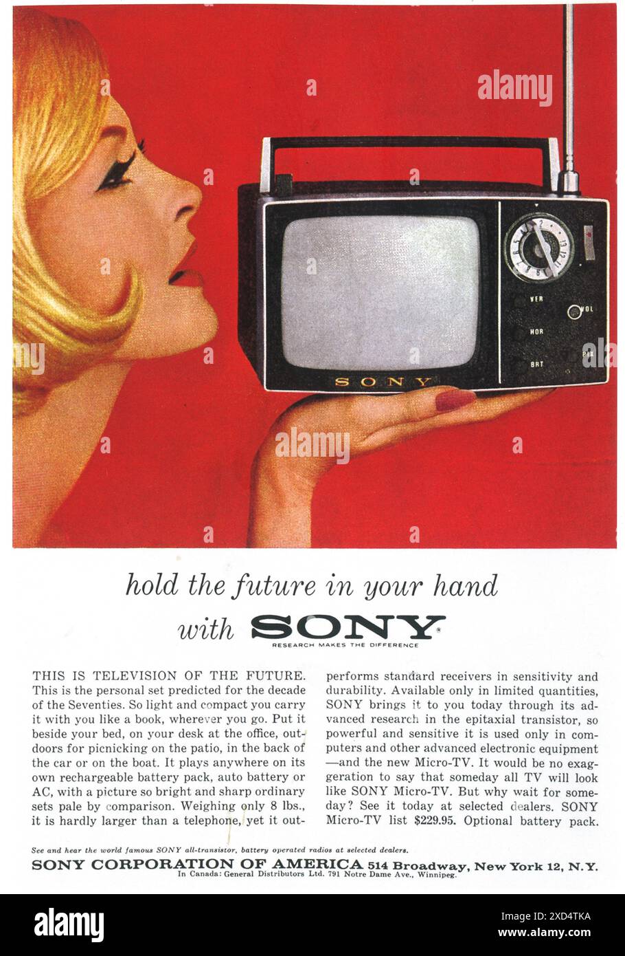Sony television 1960s Cut Out Stock Images & Pictures - Alamy