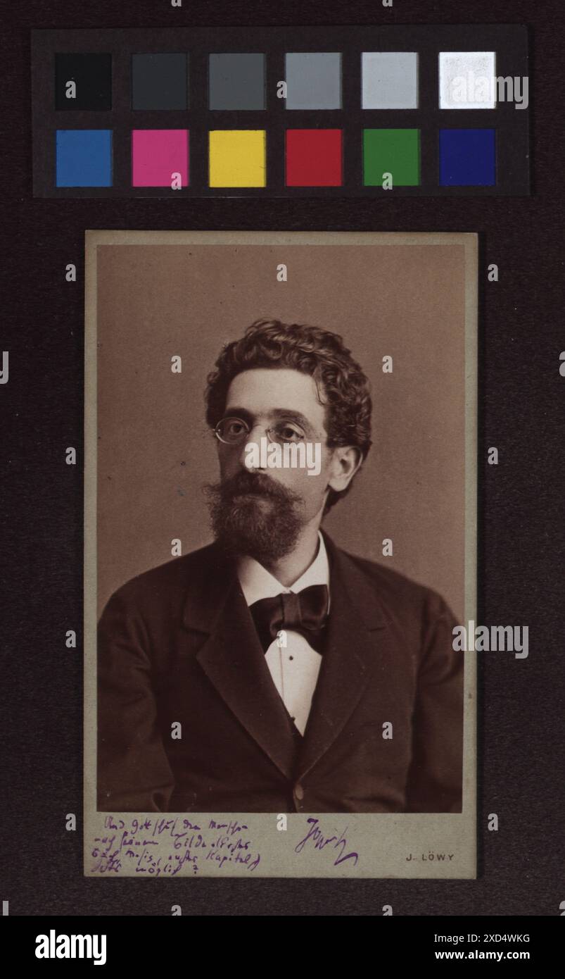 Unbekannter Herr Josef Löwy (1835—1902), Photographer Wien Museum, Scan ...