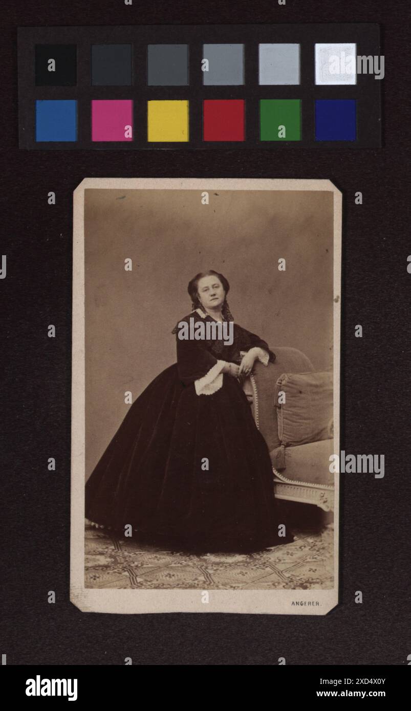 Portrait of Mathilde Wildauer (1820-1878), an Austrian actress and ...