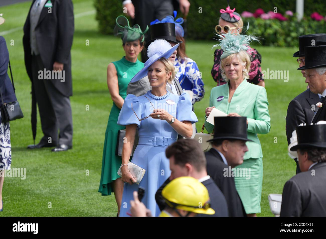 Zara Tindall Left And The Duchess Of Richmond And Gordon Right During Day Three Of Royal