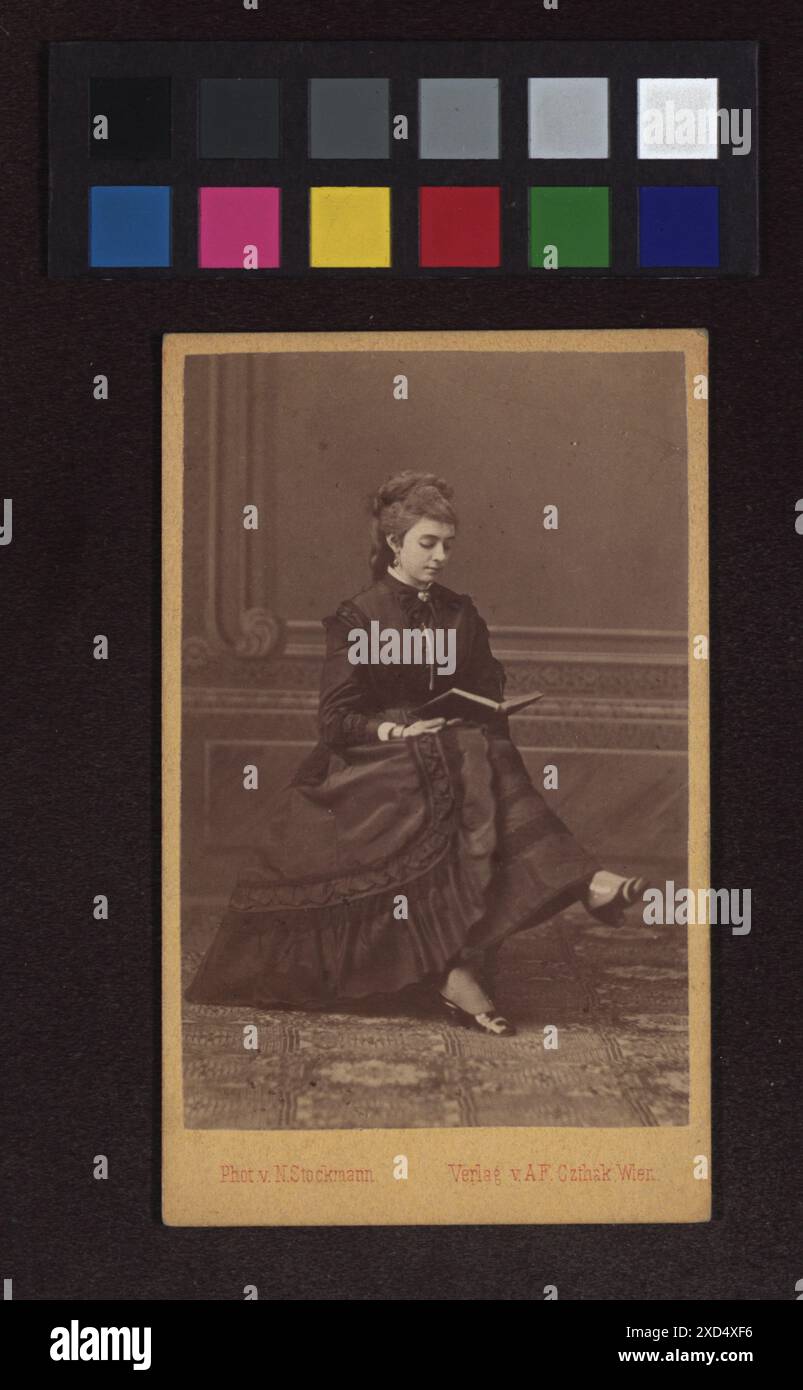 Portrait of Vanda Adolf F. Czihak, photographed by Nicolaus Stockmann ...