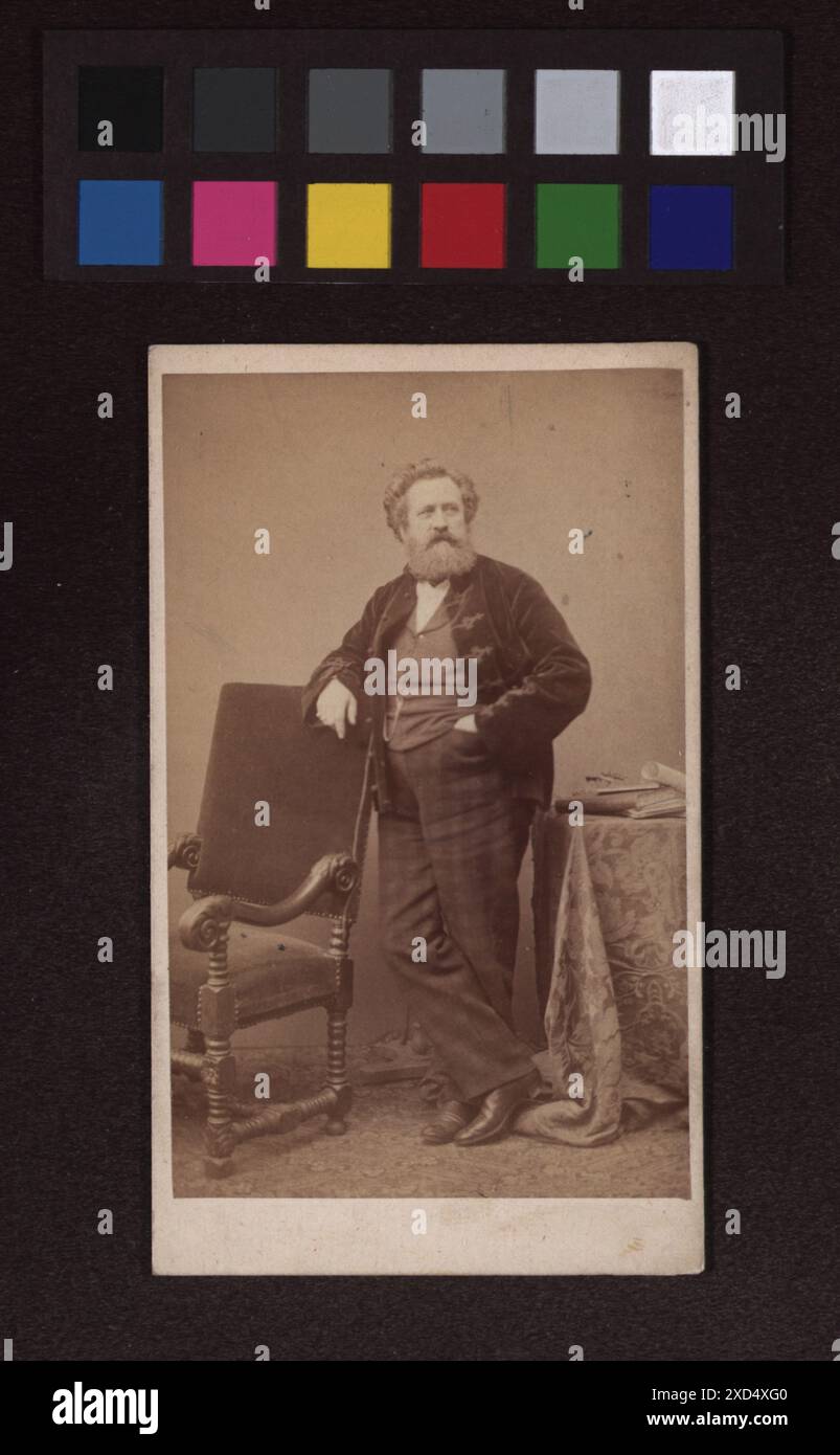 Portrait of an unknown man around 1860–1870, showing formal attire ...