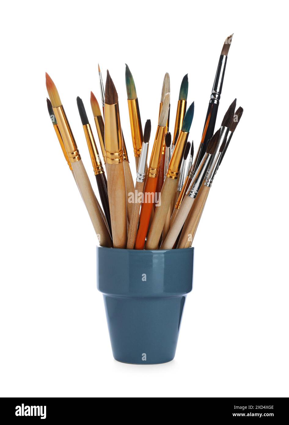 Many different paint brushes on white background Stock Photo - Alamy