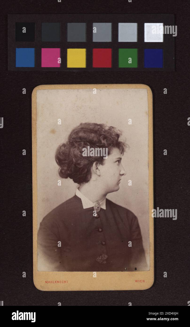 Portrait of Laura Schubert (Gräfin Bubna, 1848–1929), actress, captured ...