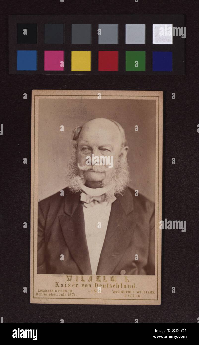 Kaiser Wilhelm I. (1797-1888) Loescher & Petsch, photo studio Wien ...