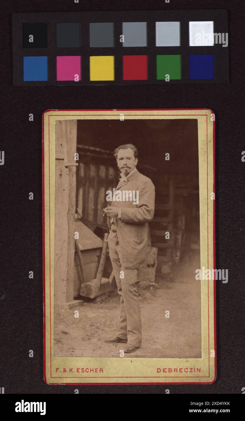 Josef Kinzel (1852-1925), Maler F. &. K. Escher, photo studio Wien ...