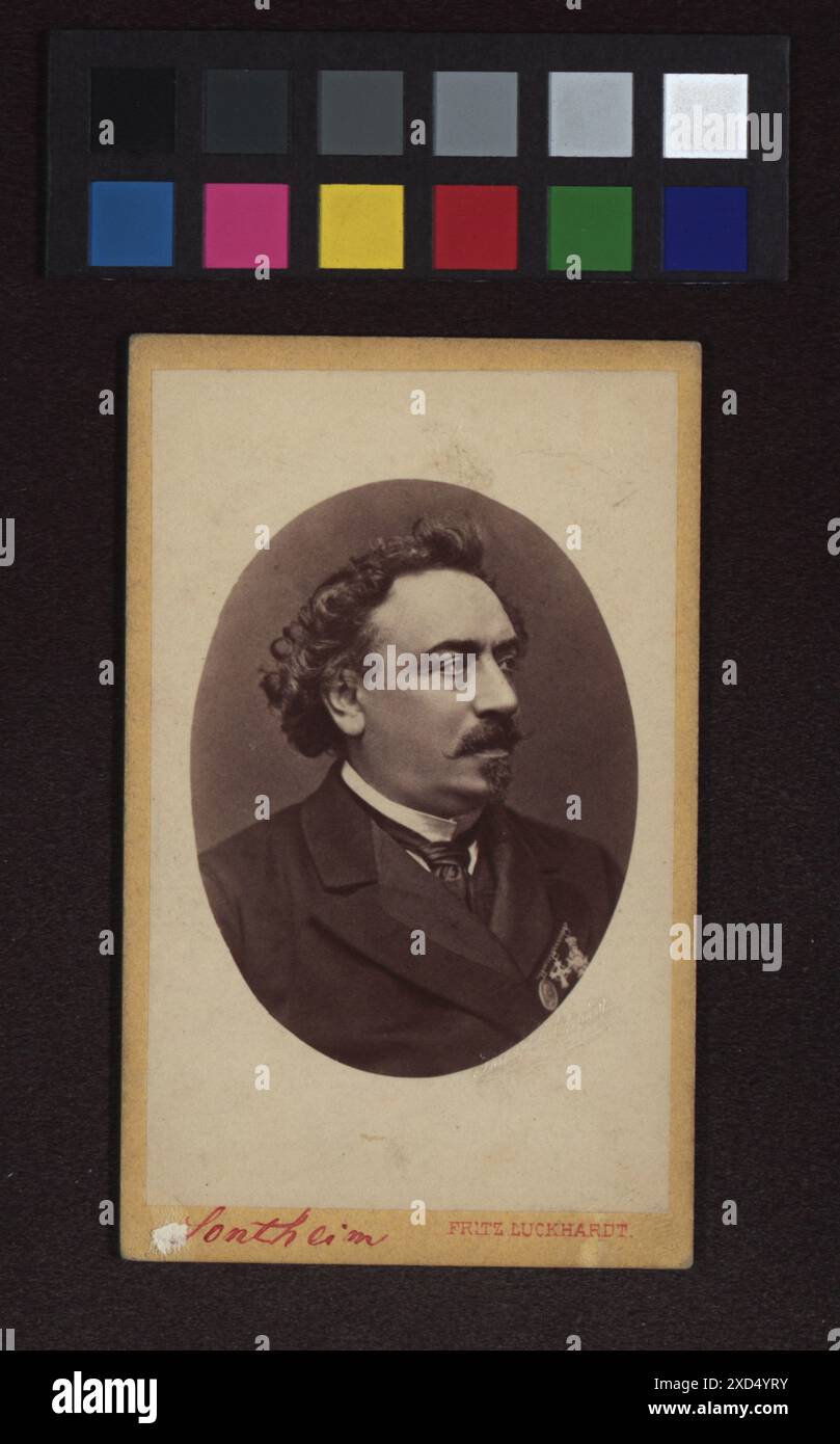 Heinrich Sontheim (1820-1912), Opernsänger Fritz Luckhardt (1843—1894 ...
