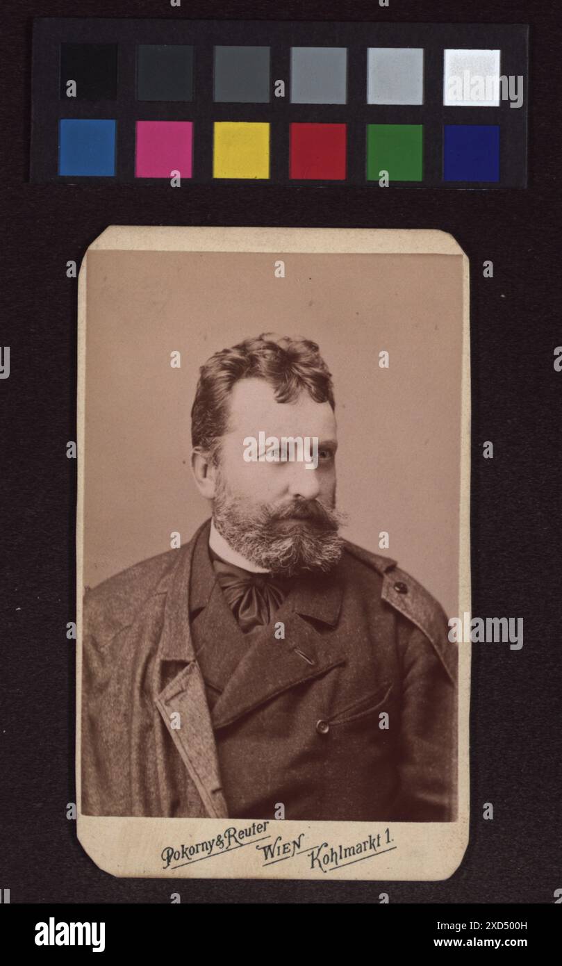 Portrait of writer and poet Ferdinand von Saar (1833-1906) from ...