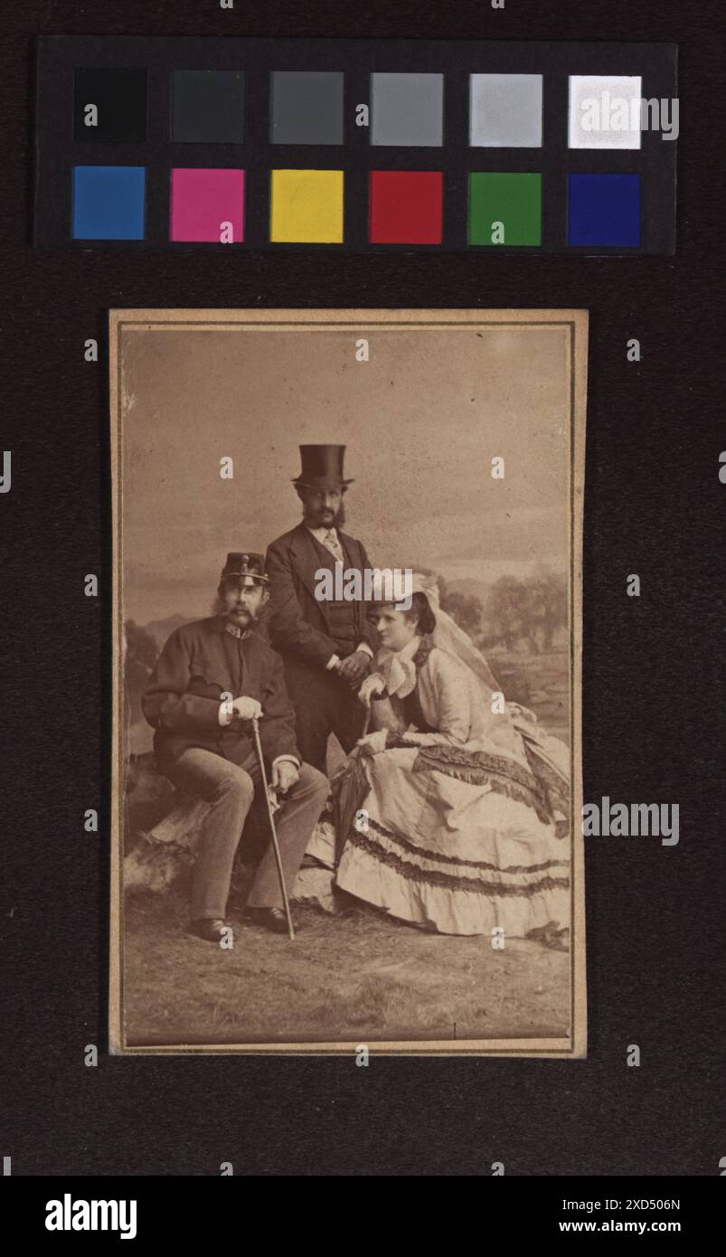 Portrait of King Ferdinand II of Sicily with his daughter Maria ...