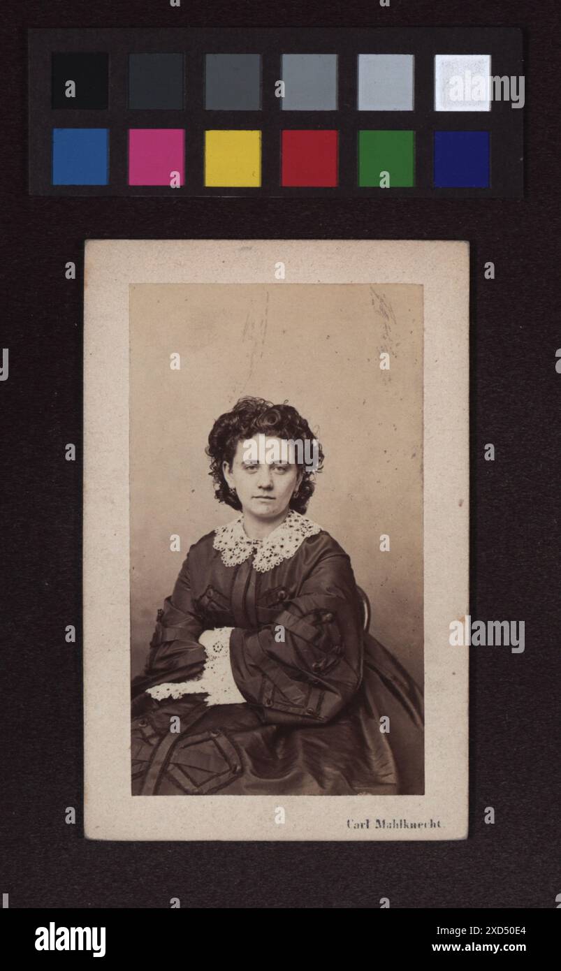 Portrait of Helene Weinberger (1839–1898), a singer and actress ...