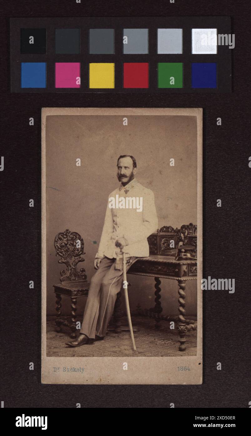 Portrait of Friedrich Edler von Würth in military uniform, taken by ...