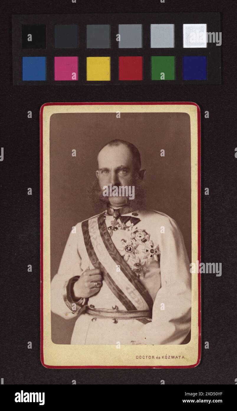 Kaiser Franz Joseph I. (1830-1916), in Feldmarschalluniform (Gala) Doctor és Kózmata, photo ...