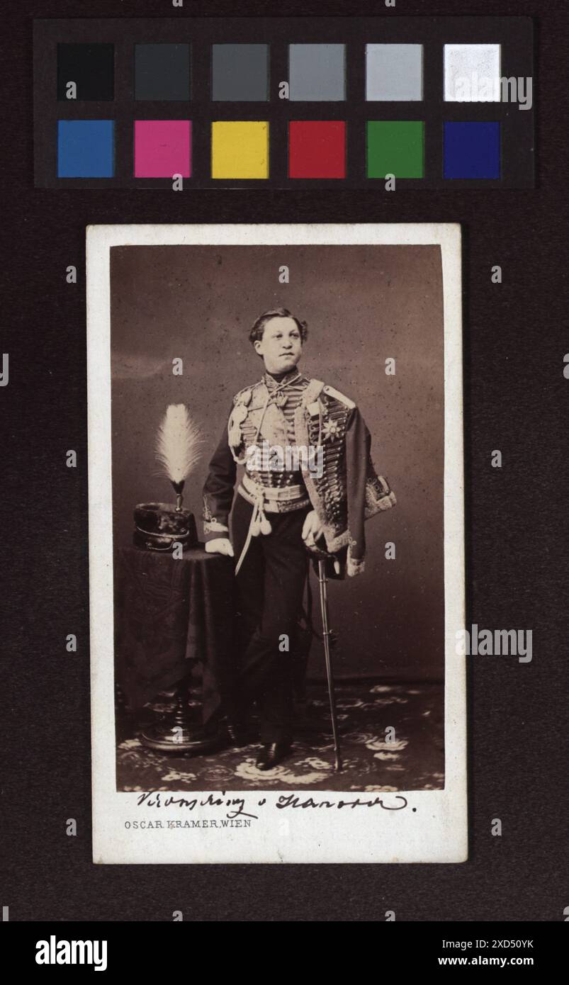 Portrait of Ernst August, Crown Prince of Hanover, taken around 1860 ...