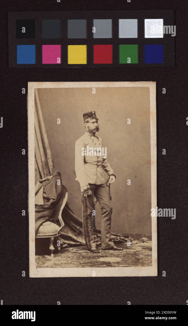 Portrait of Kaiser Franz Joseph I. in field marshal uniform ...