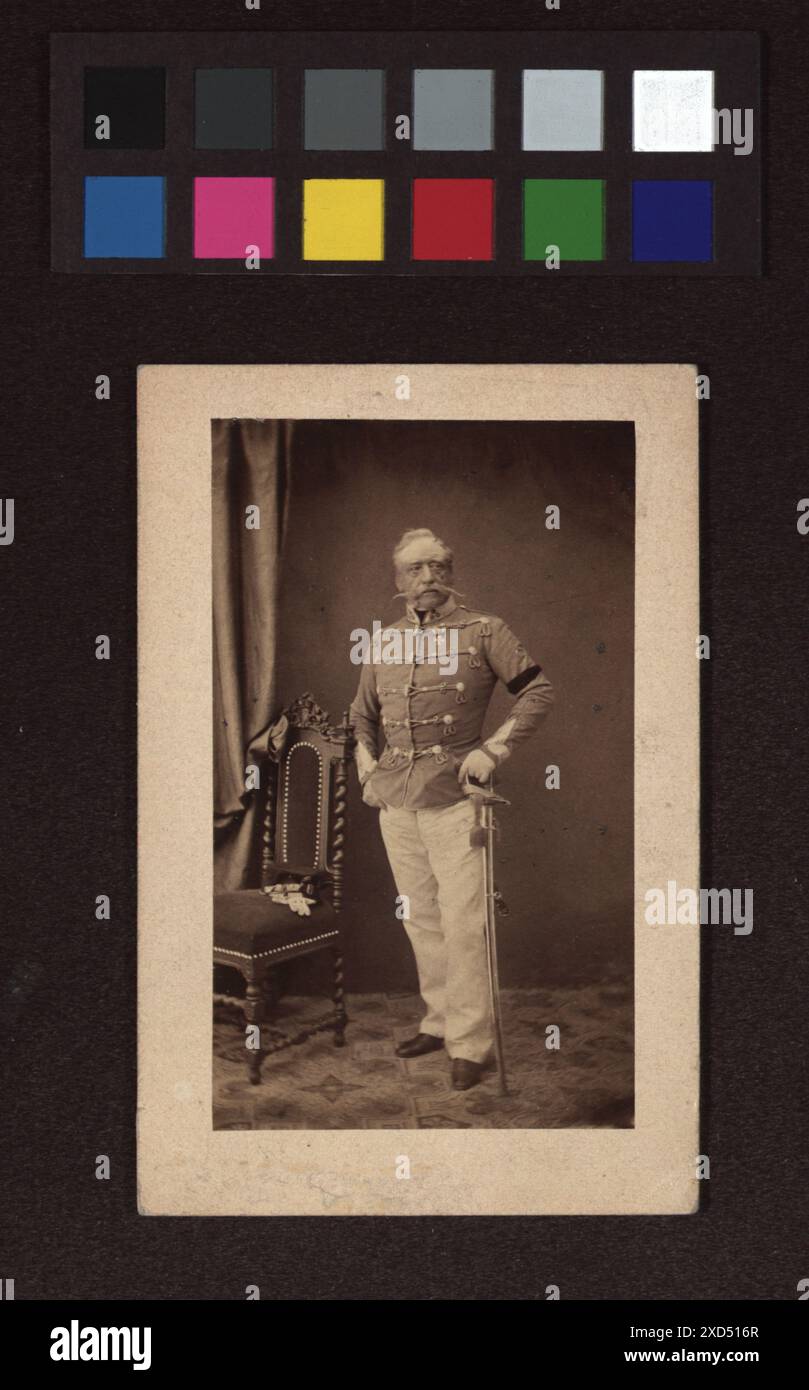 Baron Simbschen is shown in a portrait by Ludwig Angerer, photographed ...