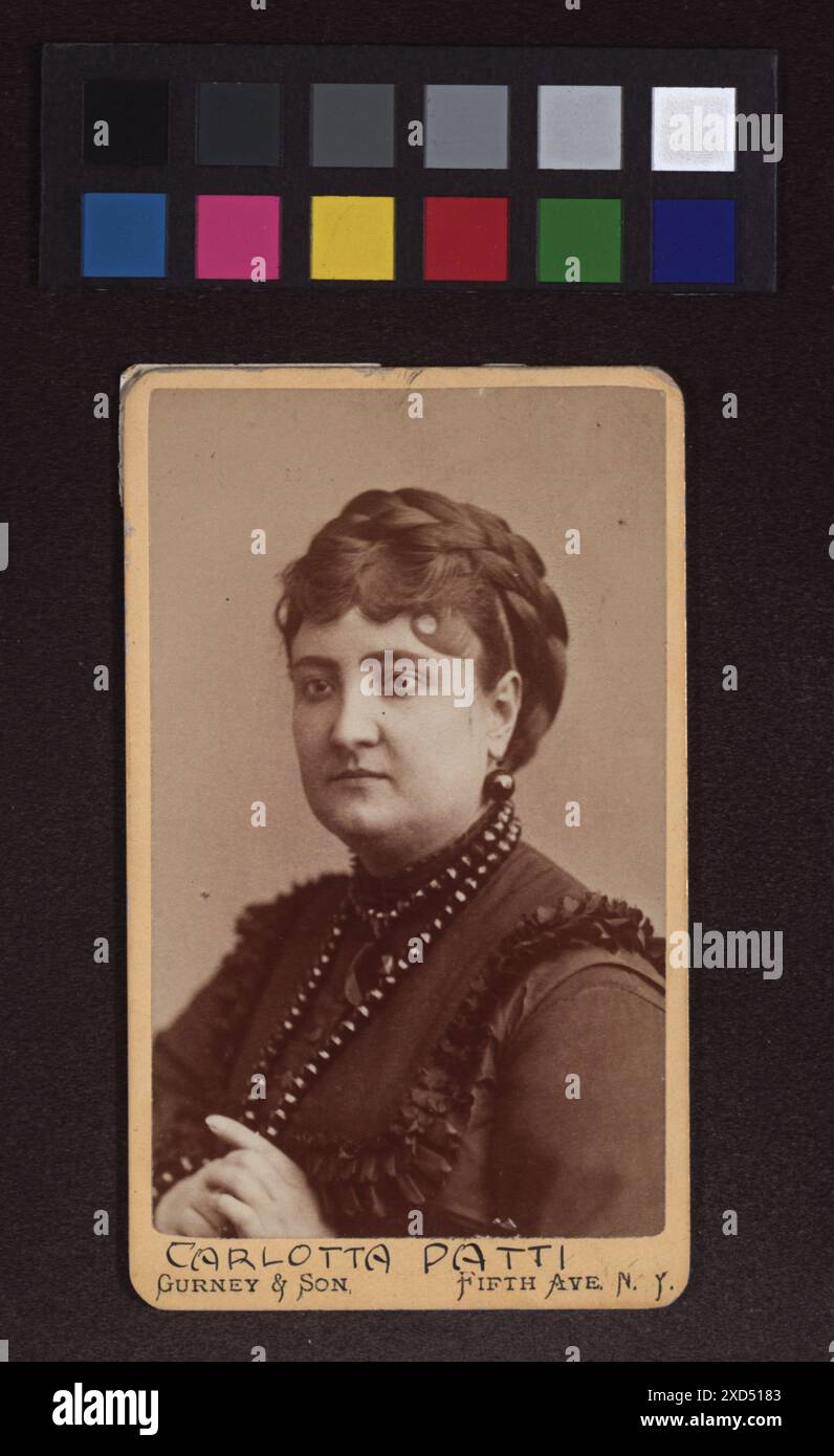 Portrait of Carlotta Patti (1835–1889), female opera singer ...