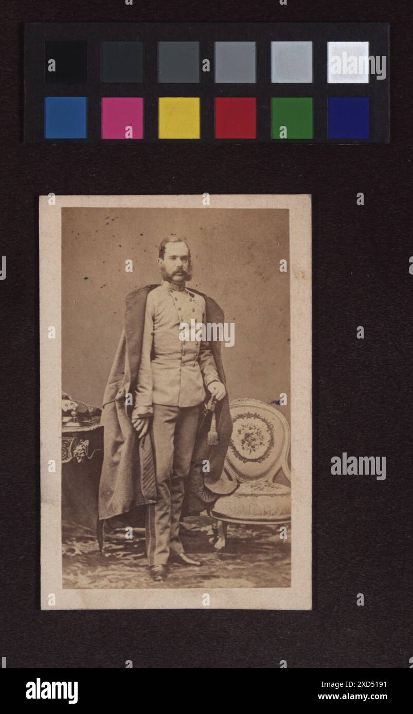 Kaiser Franz Joseph I. (1830-1916), in Feldmarschalluniform Ludwig ...